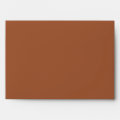 Solid Terra-cotta Wedding 5x7 Envelope | Zazzle