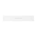 Solid White + Classic Black Lettering Wedding Invitation Belly Band ...