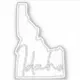 Solid White Idaho State Sticker | Zazzle