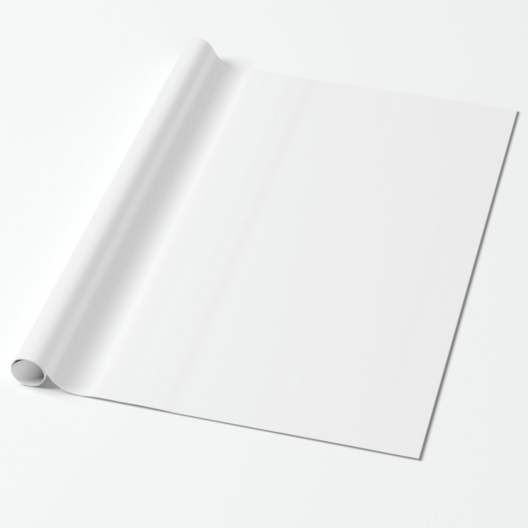 Solid White Wrapping Paper | Zazzle