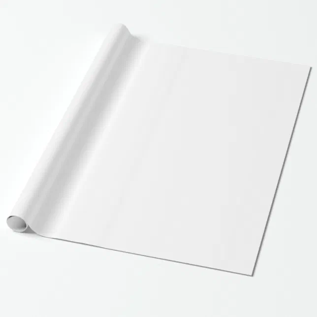 Solid White Wrapping Paper | Zazzle