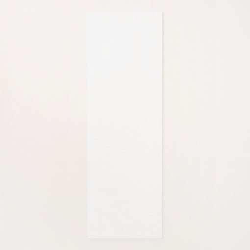 Solid White Yoga Mat | Zazzle