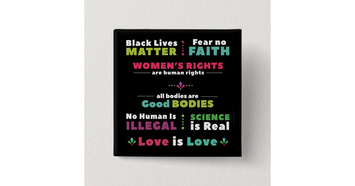 Solidarity Pin Black Background | Zazzle