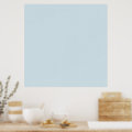 SOLIDR LIGHT BABY BLUE SOLID COLOR BACKGROUND WALL POSTER | Zazzle