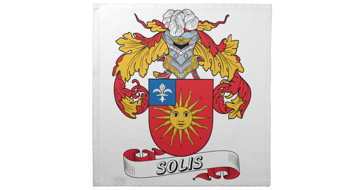 Solis Family Crest Napkin | Zazzle