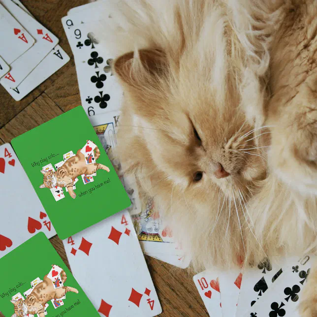 Solitaire Game Cards Cat | Zazzle