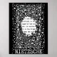 SOLITUDE black and white quote by Nietzsche Poster | Zazzle