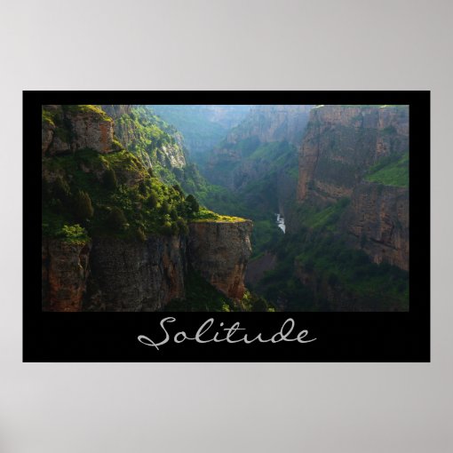 Solitude Poster | Zazzle