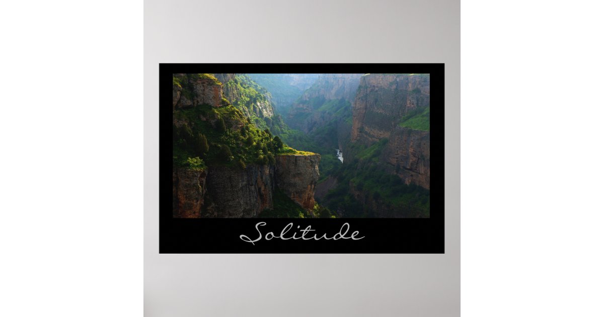 Solitude Poster | Zazzle