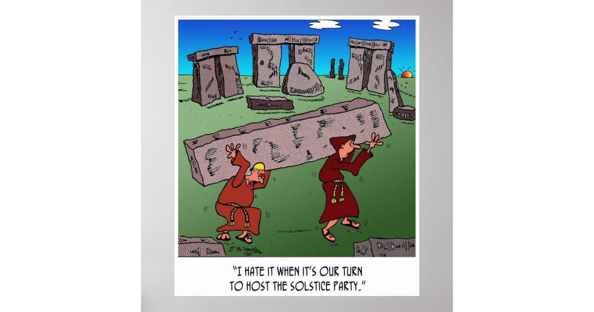 Solstice Cartoon 9494 Poster | Zazzle