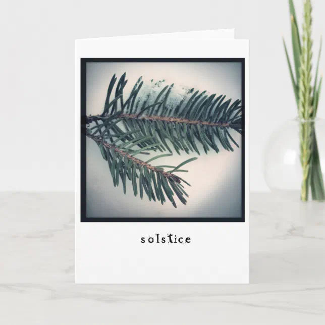 Solstice Holiday Card | Zazzle