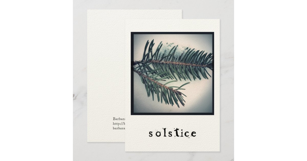 Solstice - Holiday Card | Zazzle