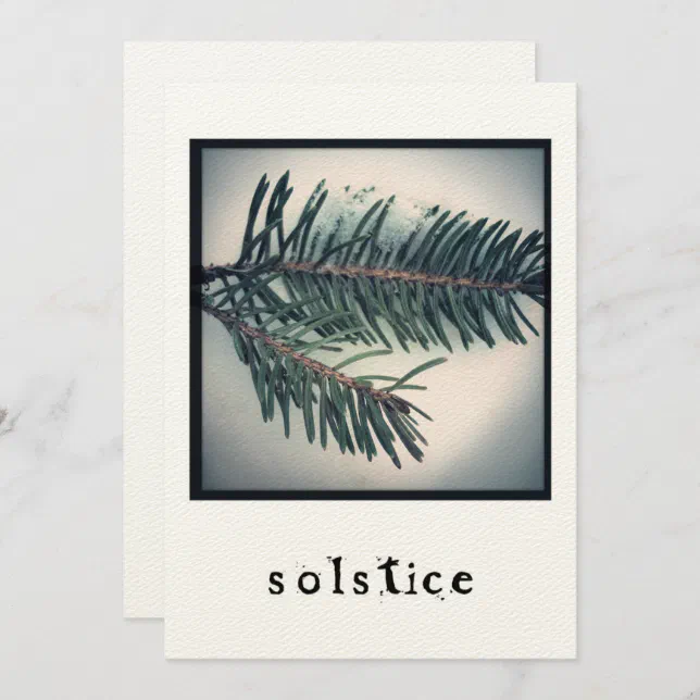 Solstice - Holiday Card | Zazzle