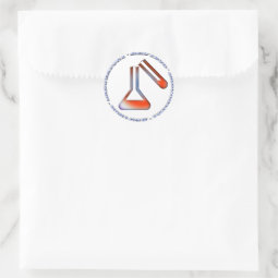 SOLUTION MED TECH - MEDICAL LABORATORY CLASSIC ROUND STICKER | Zazzle