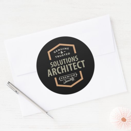 Solutions Architect Classic Round Sticker | Zazzle