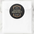 Solutions Architect Classic Round Sticker | Zazzle