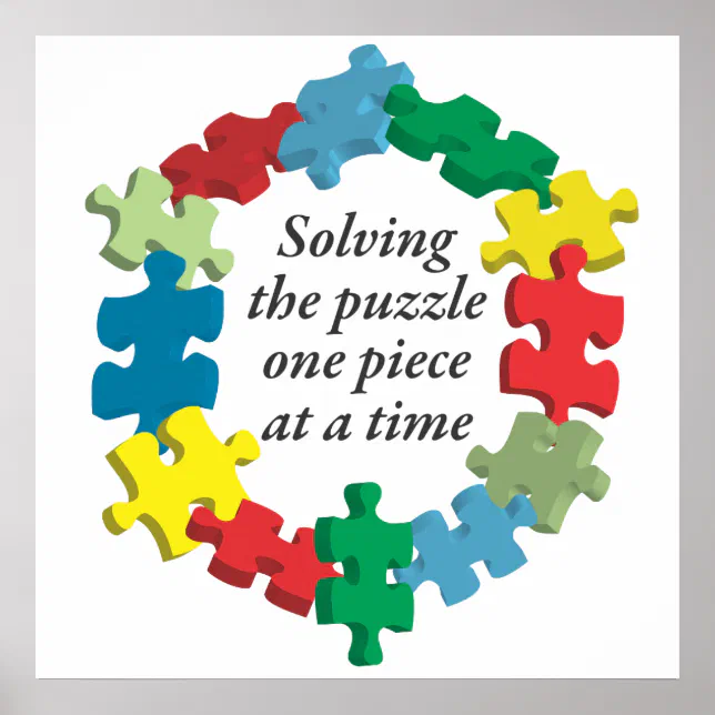 Solving the Puzzle...Poster Art White Poster | Zazzle