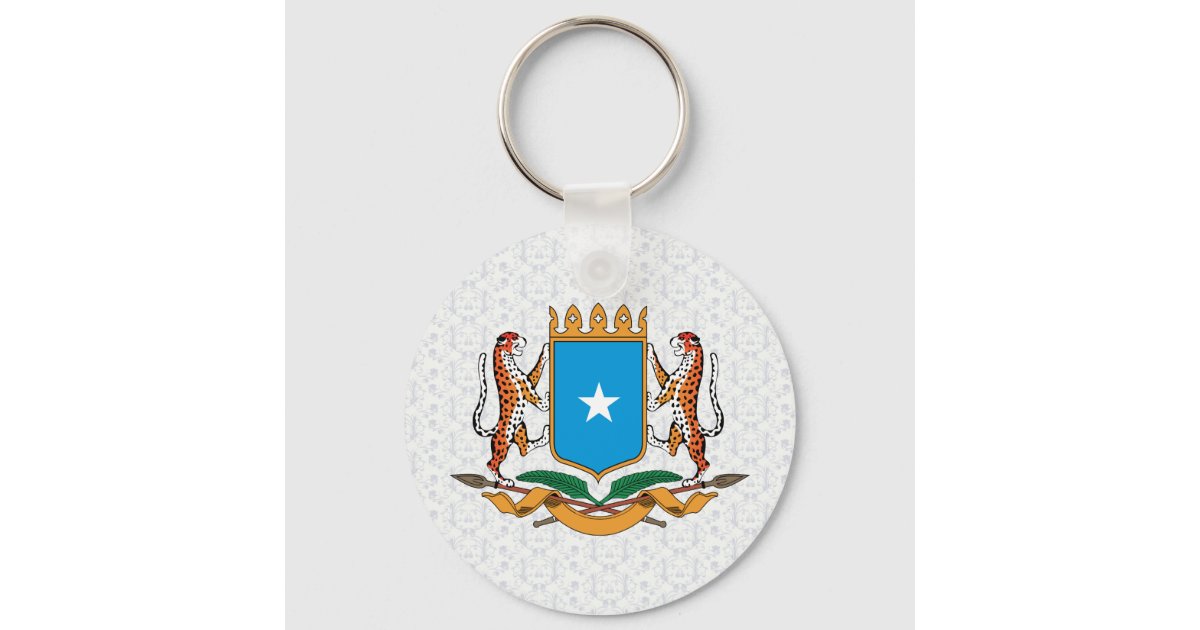 Somalia Coat of Arms detail Keychain | Zazzle
