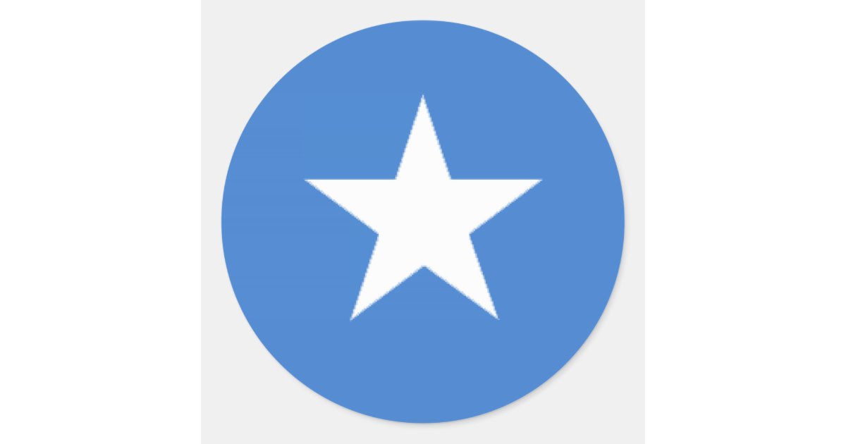 Somalia Flag Classic Round Sticker | Zazzle