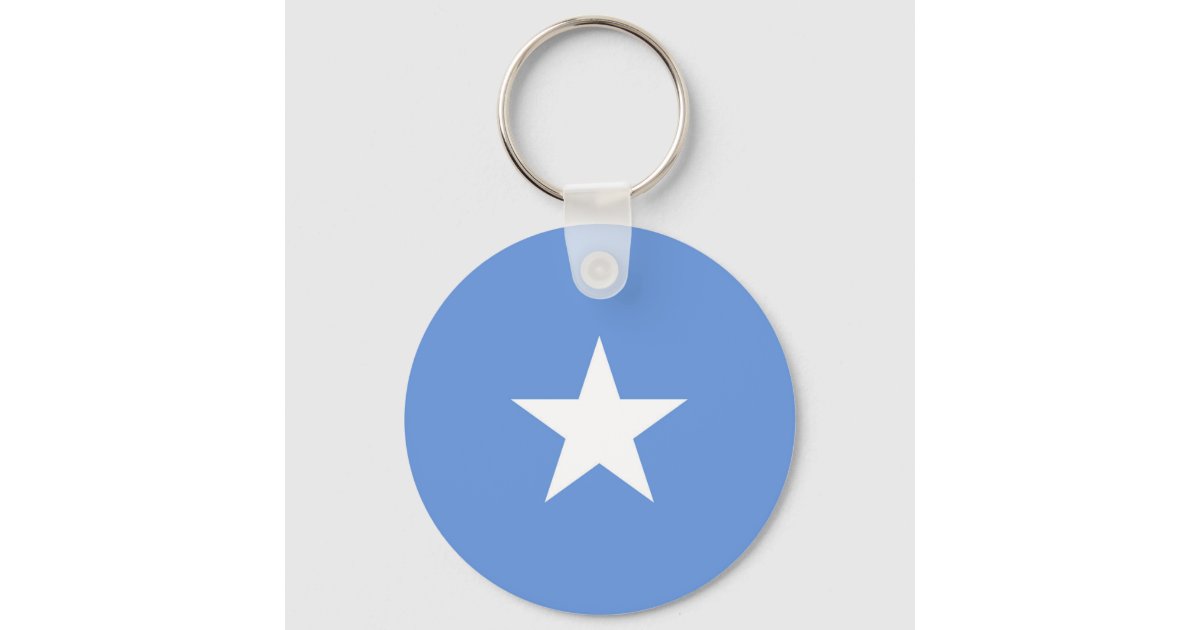 Somalia Flag Emblem Keychain | Zazzle