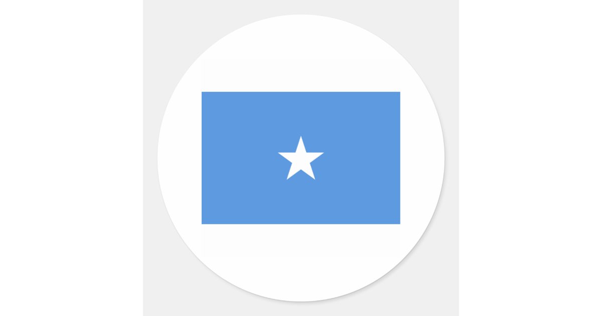 Somalia FLAG International Classic Round Sticker | Zazzle