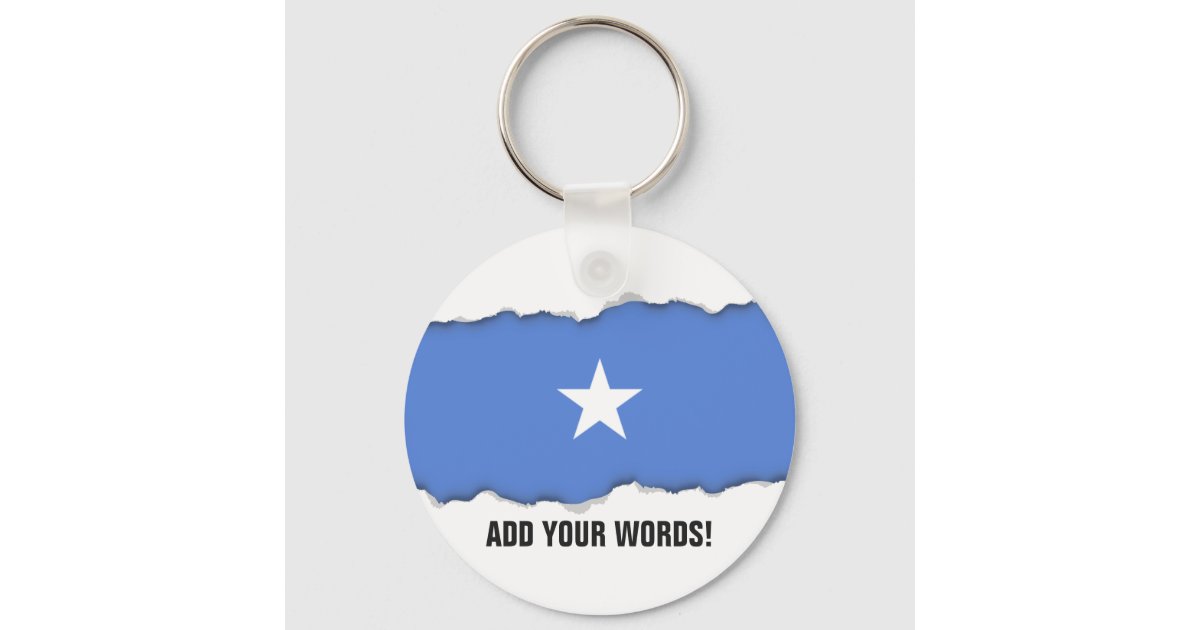 Somalia Flag Keychain | Zazzle