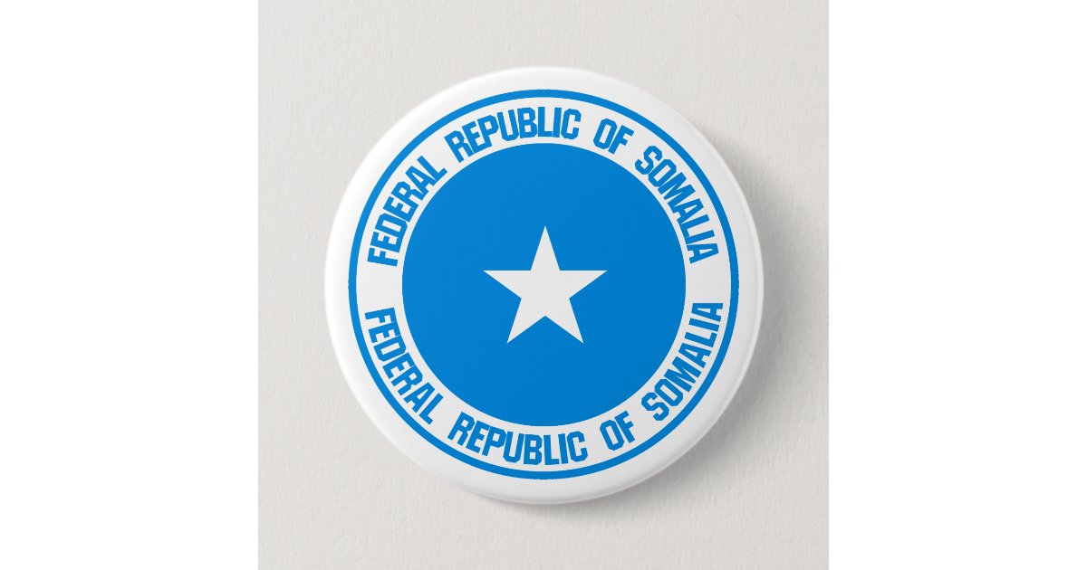 Somalia Round Emblem Button | Zazzle