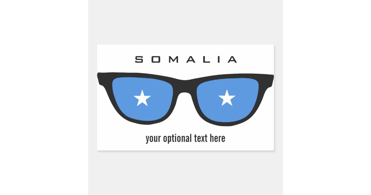Somalia Shades custom stickers | Zazzle