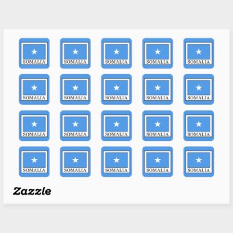 Somalia Square Sticker | Zazzle