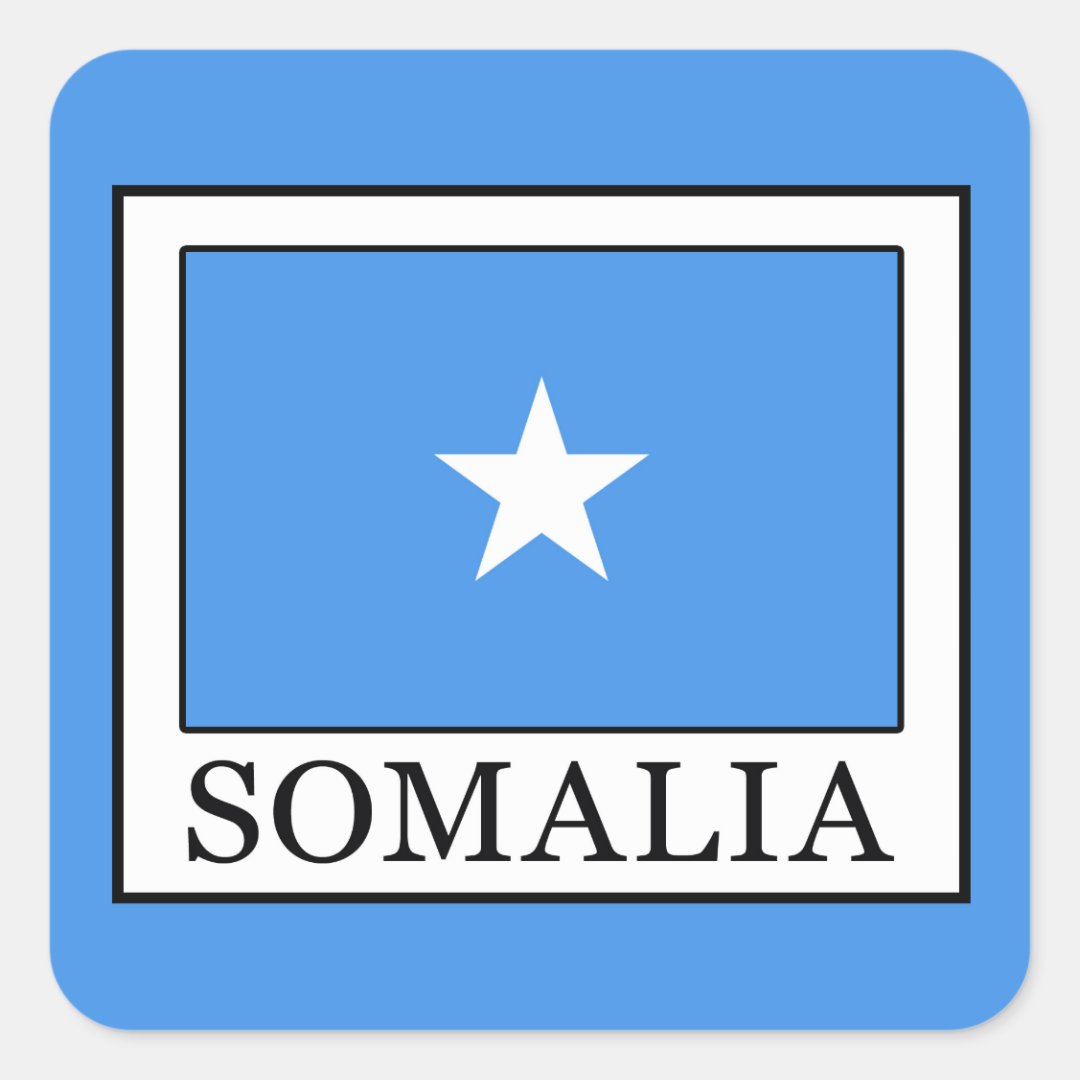 Somalia Square Sticker | Zazzle