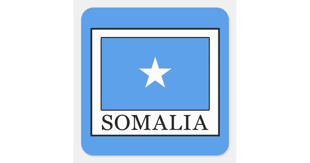 Somalia Square Sticker | Zazzle