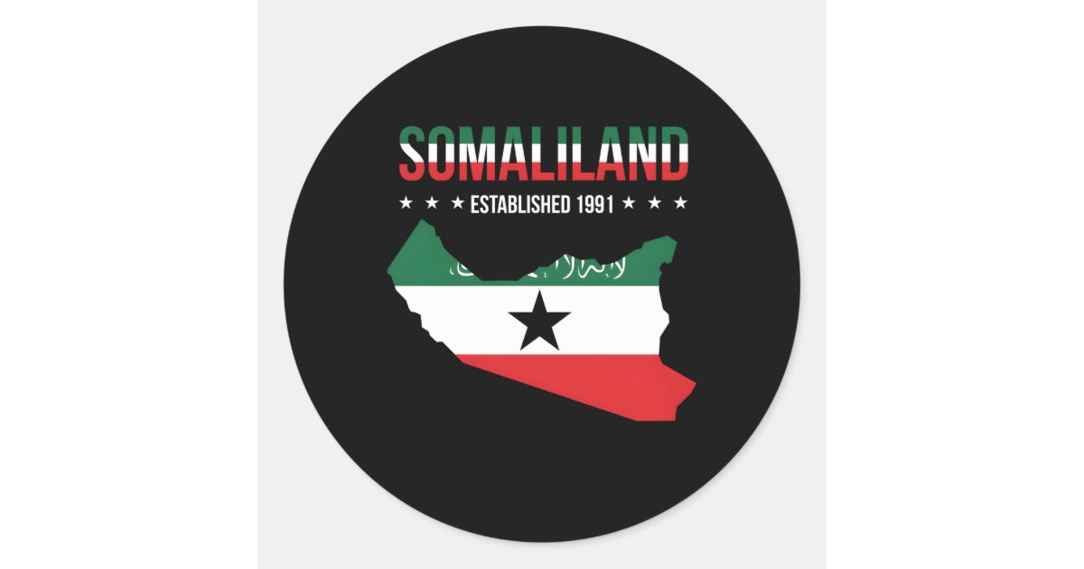Somaliland Country Flag Classic Round Sticker | Zazzle