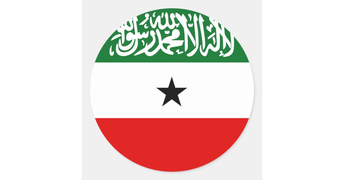 Somaliland Flag Classic Round Sticker | Zazzle