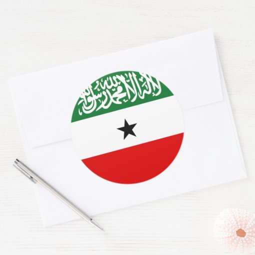 Somaliland Flag Classic Round Sticker | Zazzle