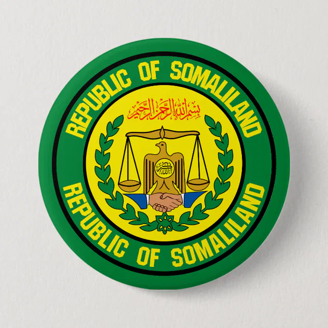 Somaliland Round Emblem Button | Zazzle