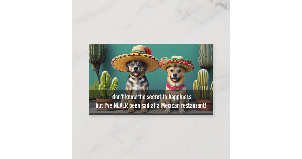 sombreros perros meme loyalty card | Zazzle
