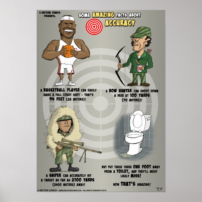Some Amazing Facts About Accuracy Poster | Zazzle.com