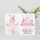 Some Bunny 1st Birthday Pink Cute Girl Photo Invitation | Zazzle