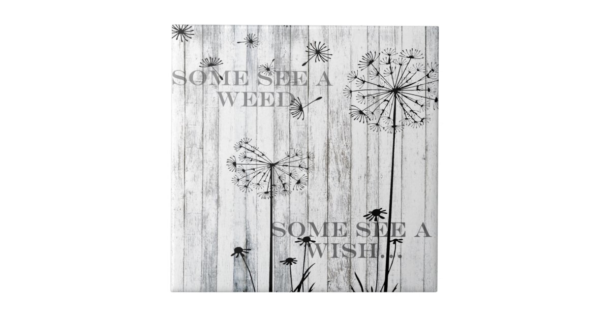 Some See A Weed Ceramic Tile | Zazzle