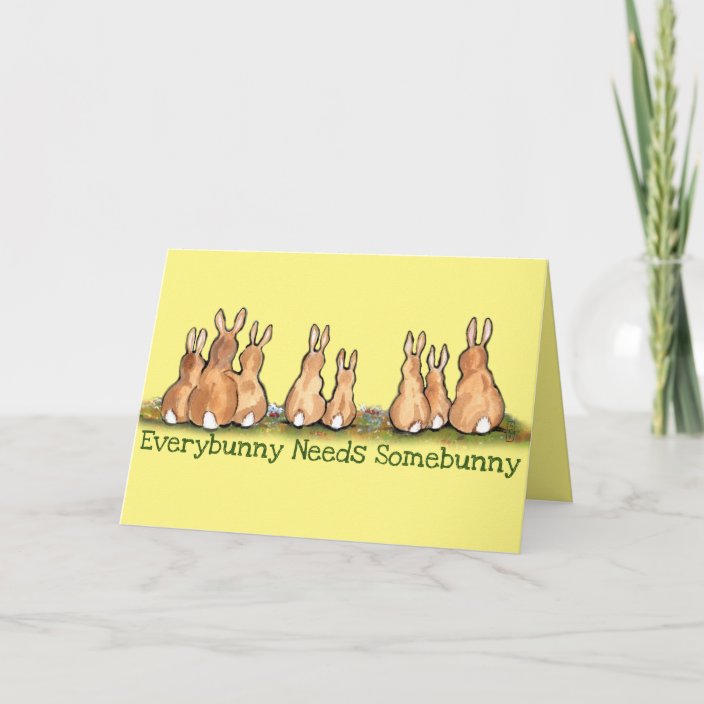 Somebunny Special Bunny Rabbit Love Anniversary Card | Zazzle