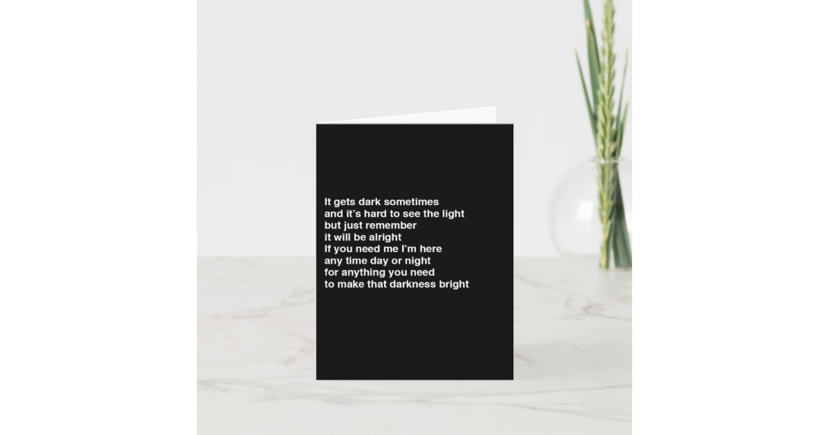 someone going through a hard time card | Zazzle