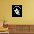 Somersalt Funny Somersault Salt Pun Dark BG Poster | Zazzle