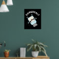 Somersalt Funny Somersault Salt Pun Dark BG Poster | Zazzle