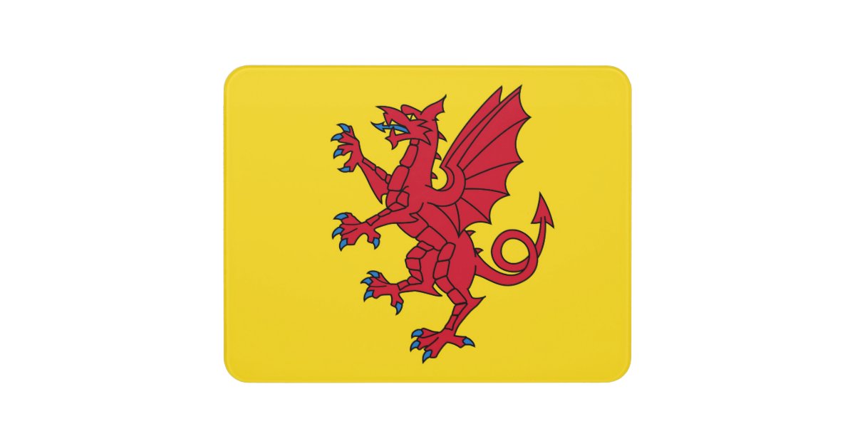 Somerset Flag England dragon symbol Door Sign | Zazzle