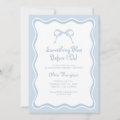 Something Blue Bachelorette Party Invitation | Zazzle