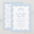 Something Blue Bachelorette Party Invitation | Zazzle
