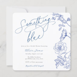 Something Blue Bridal Shower Invitation | Zazzle