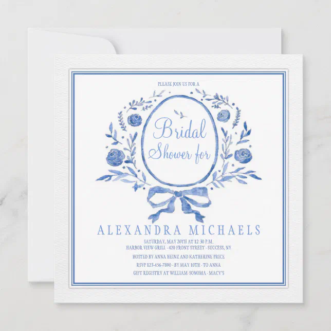 Something Blue Invitation | Zazzle