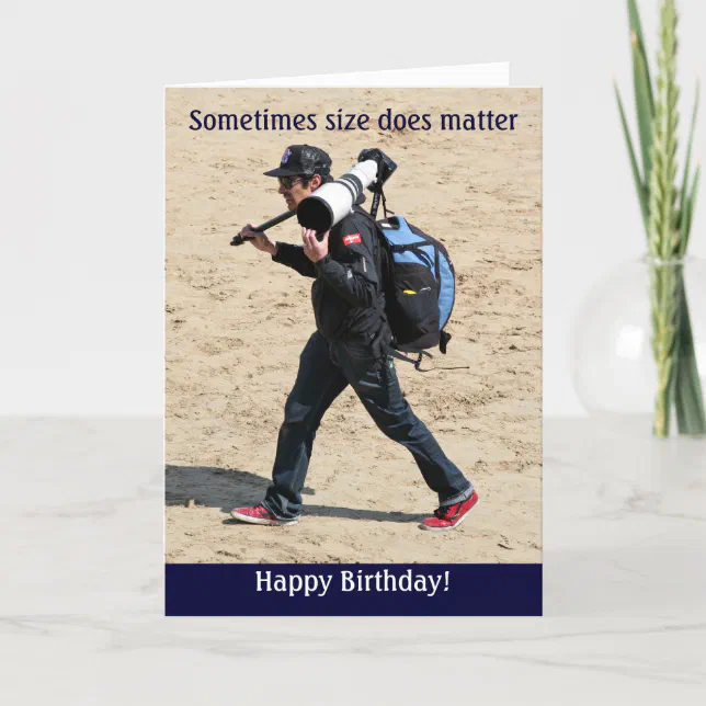 Sometimes size does matter - Happy Birthday! Card | Zazzle