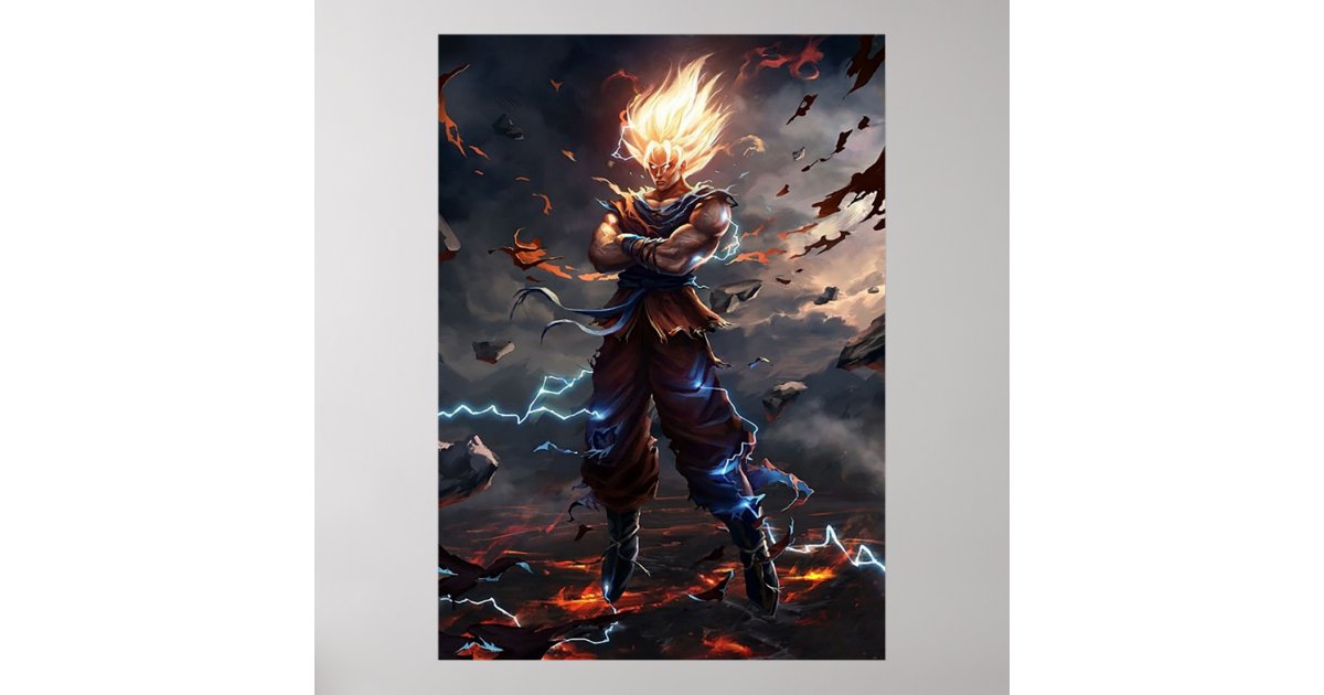 Son Goku Super Saiyan Poster | Zazzle